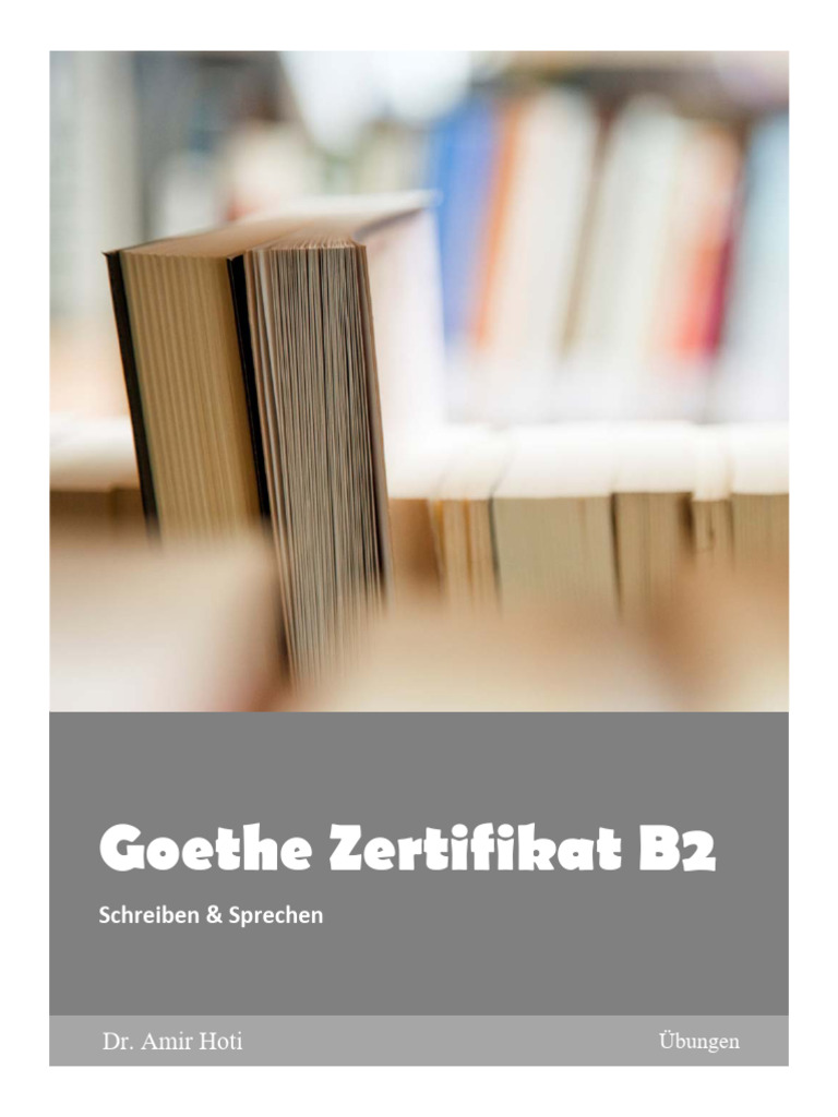 Schreiben Und Sprechen - B2 - Teil 1 + 2 Goethe | PDF