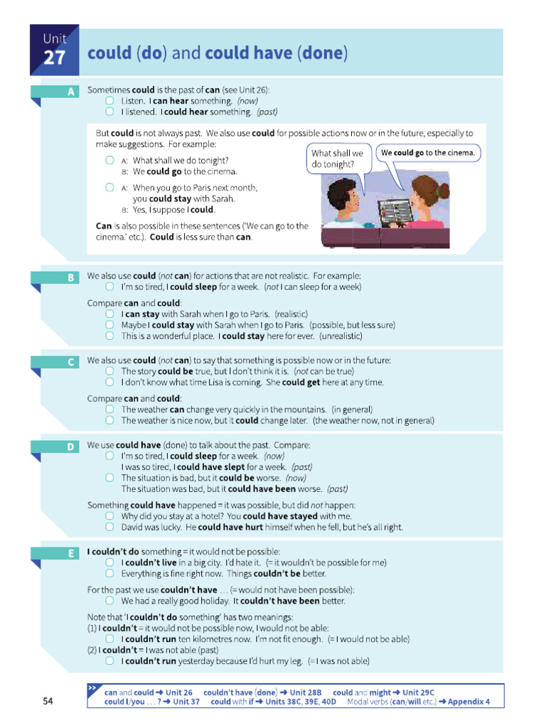 Could Do and Could Have Done | PDF