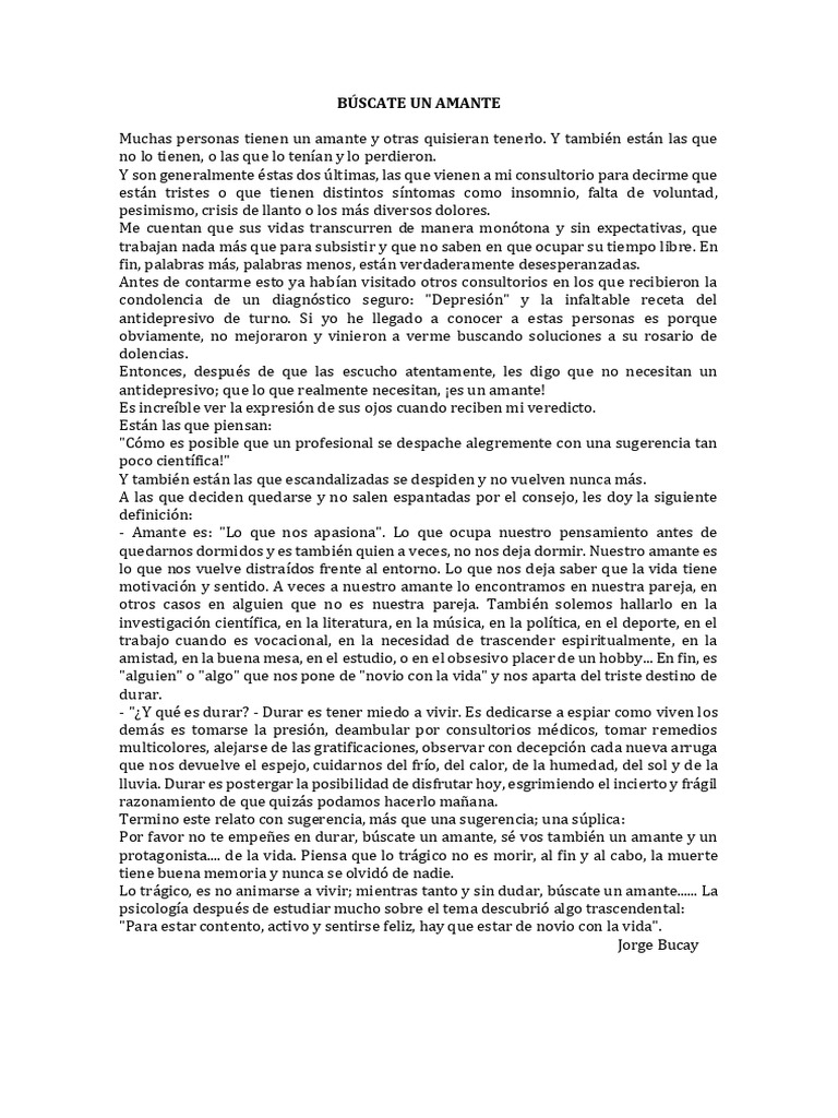 Buscate Un Amante | PDF