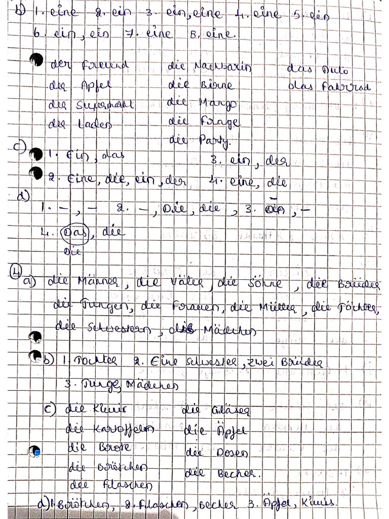 German Notes Hand Written Plant 5 | PDF