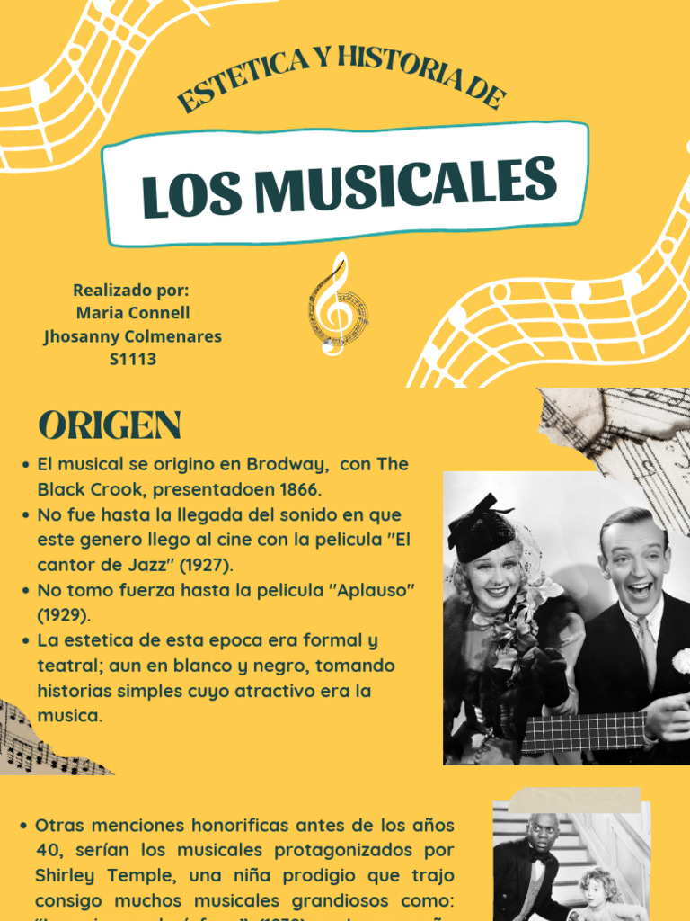 Analisis y Historia de Los Musicales en El Cine. Maria Connell y ...