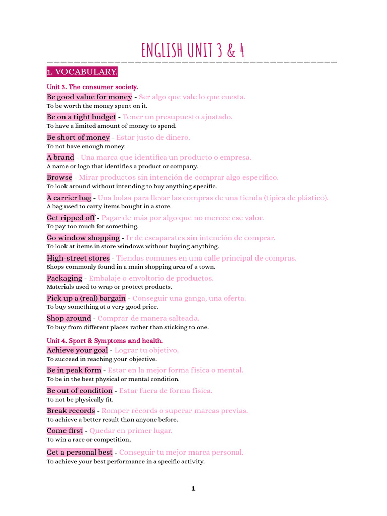 UNIT 3 & 4 | PDF | Pronoun | Syntax
