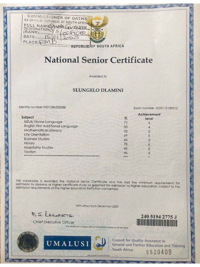 slungelo certificate(2) | PDF