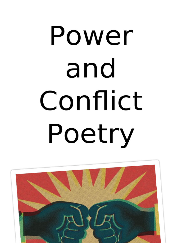 Power and Conflict Poetry Analysis Guide | PDF | Metre (Poetry ...