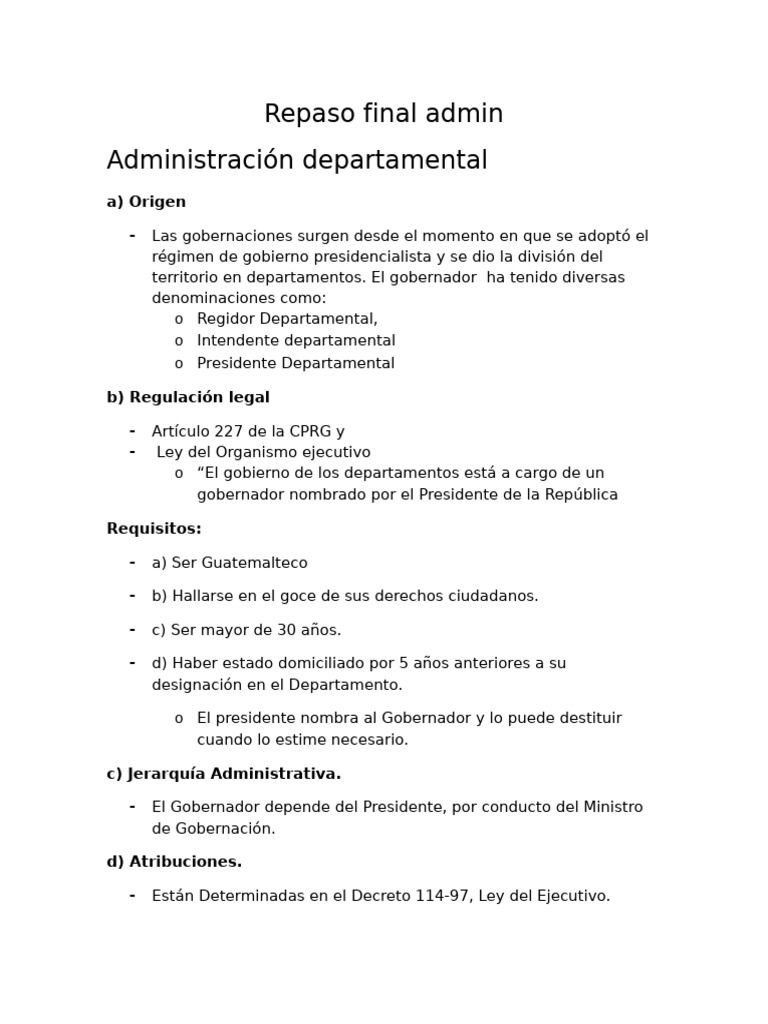 Repaso Final Admin | PDF | Caso de ley | Servicio Civil