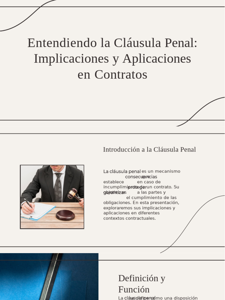Cláusula Penal en Contratos | PDF