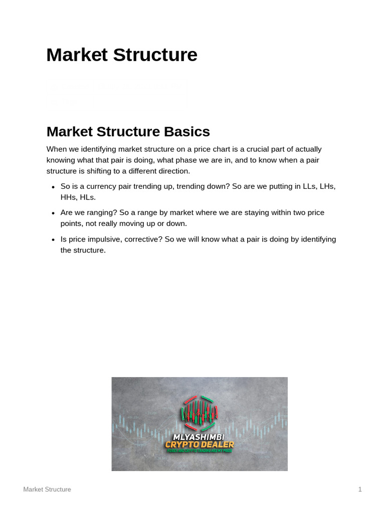 V.I.P. Market Structure | PDF | Market Trend | Prices