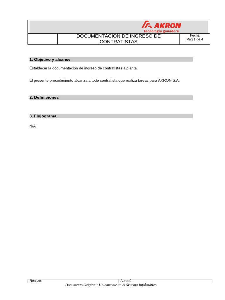 Requisitos de Ingreso para Contratistas | PDF | Póliza de seguros