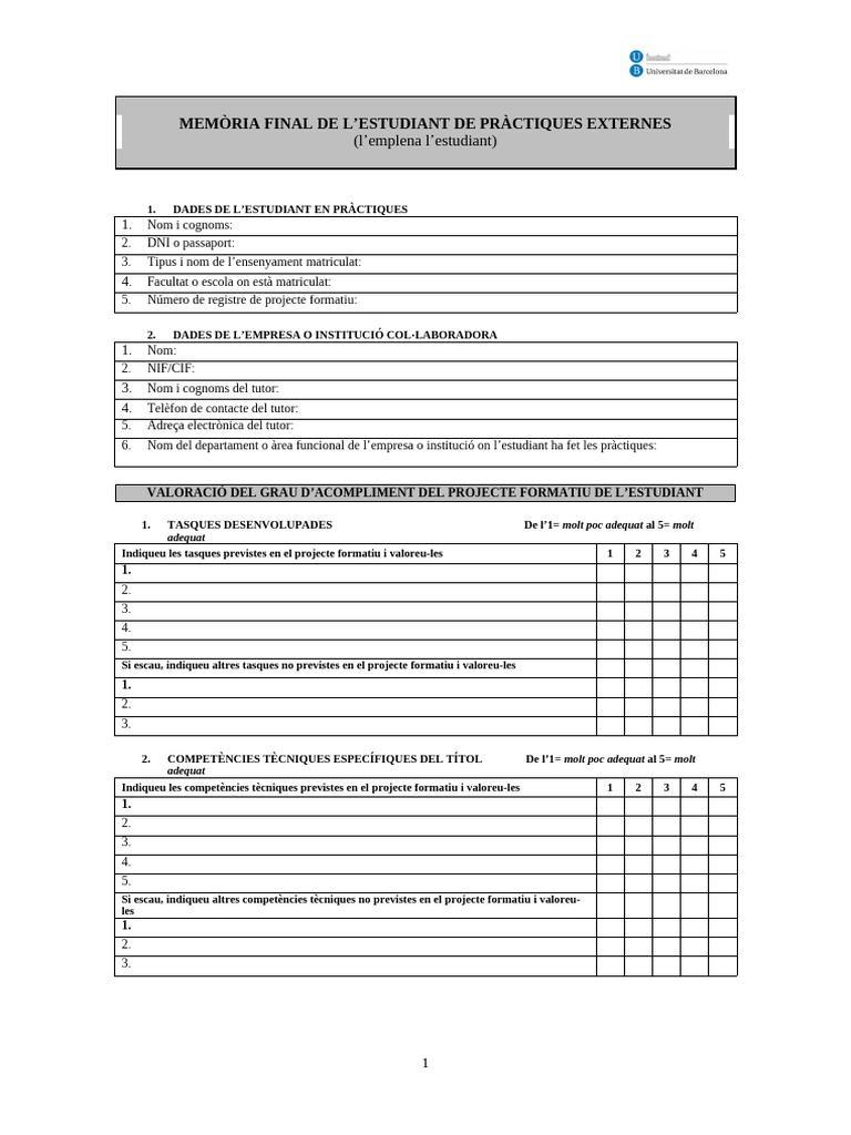 Informe estudiant_practiques (1) | PDF