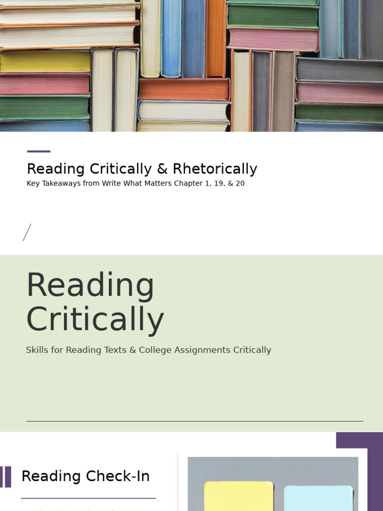 Reading Rhetorically [SP25] | PDF | Reading Comprehension | Genre