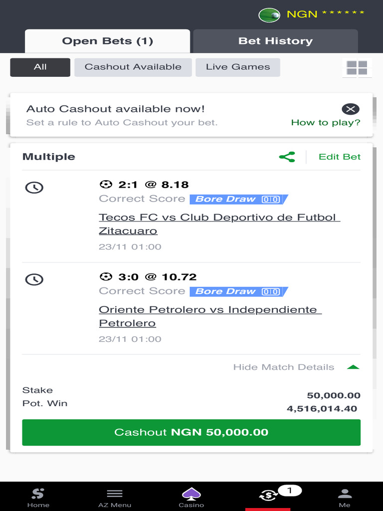 Open Bets SportyBet 7 | PDF