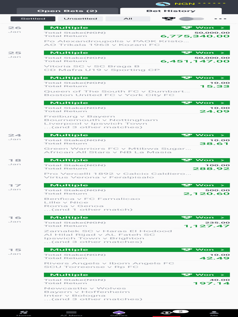 Open Bets SportyBet 8 | PDF | Sports Leagues | Association Football