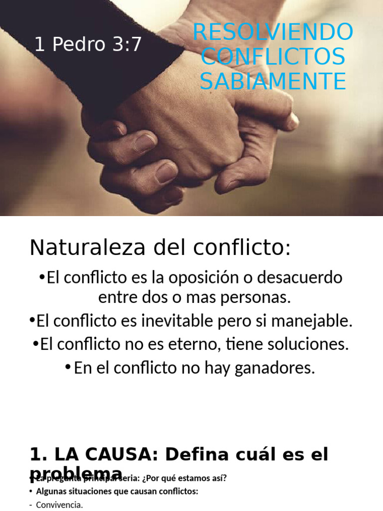 Resolviendo Conflictos Sabiamente | PDF