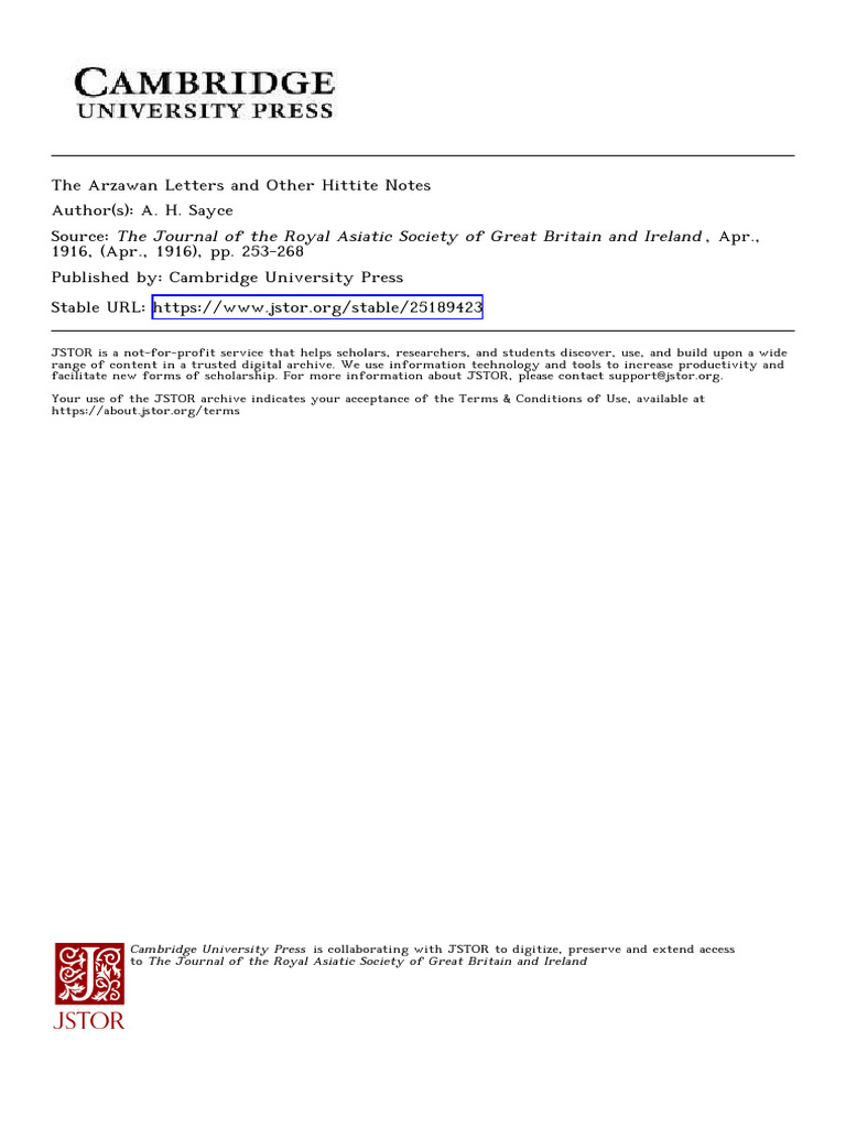 Arzawan Letters: Hittite Correspondence Insights | PDF | Linguistics