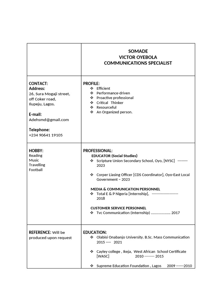 Communications Specialist Resume Objective | PDF