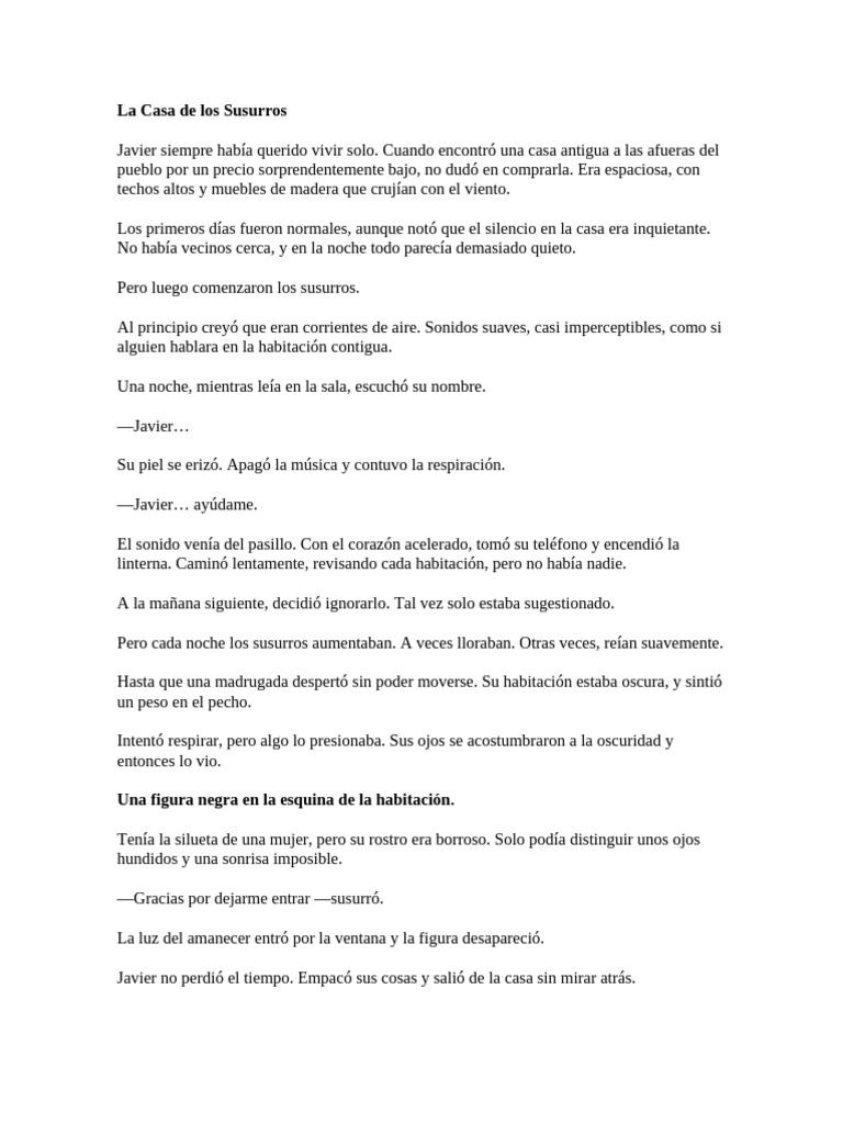 La Casa de los Susurros | PDF
