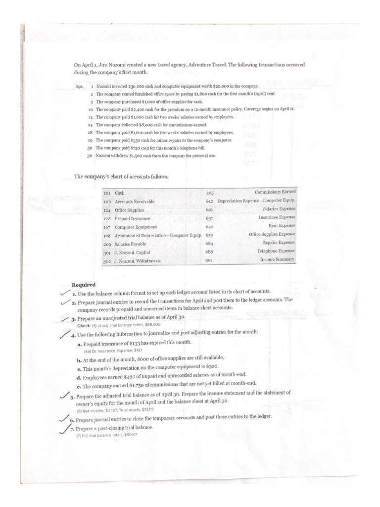Accounting Cycle Project | PDF