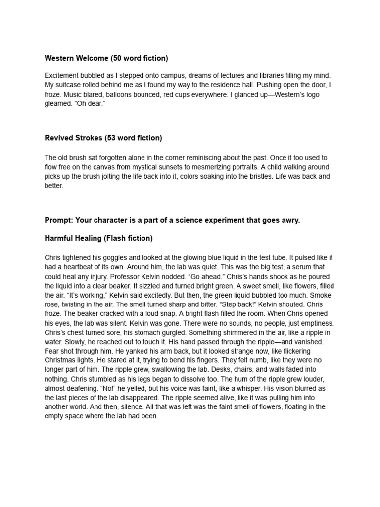 Short Fiction Pieces (3) | PDF