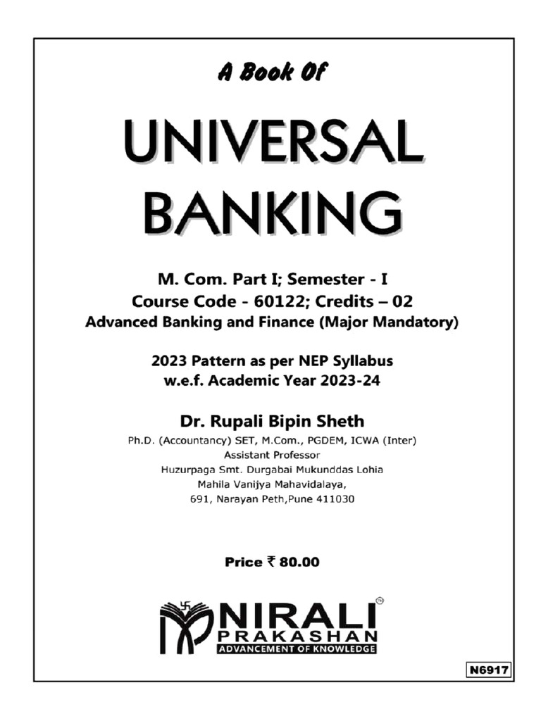 Universal Banking: M.Com Course Guide | PDF | Banks | Glass–Steagall ...