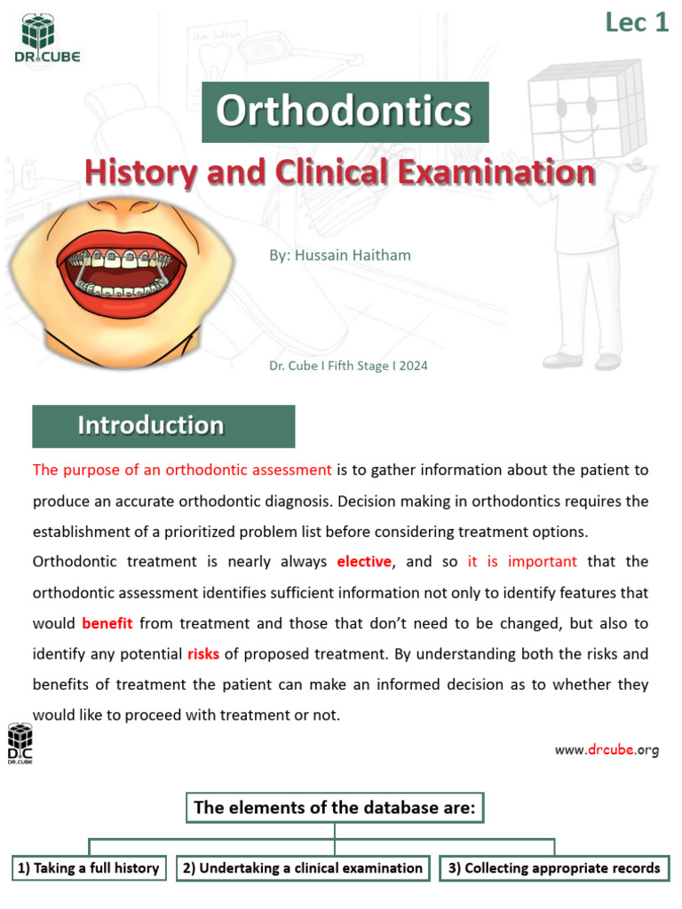 Orthodontic Assessment Guide | PDF | Orthodontics | Periodontology