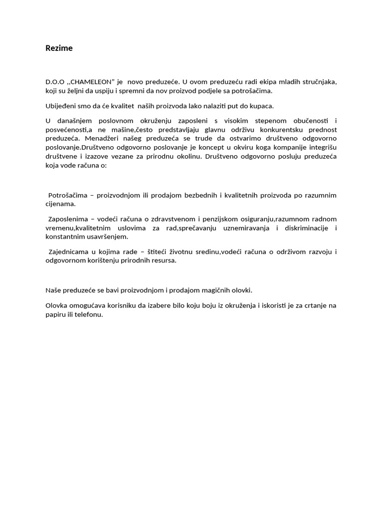 Biznis 2magična Hemijska-Anja - Tijana | PDF