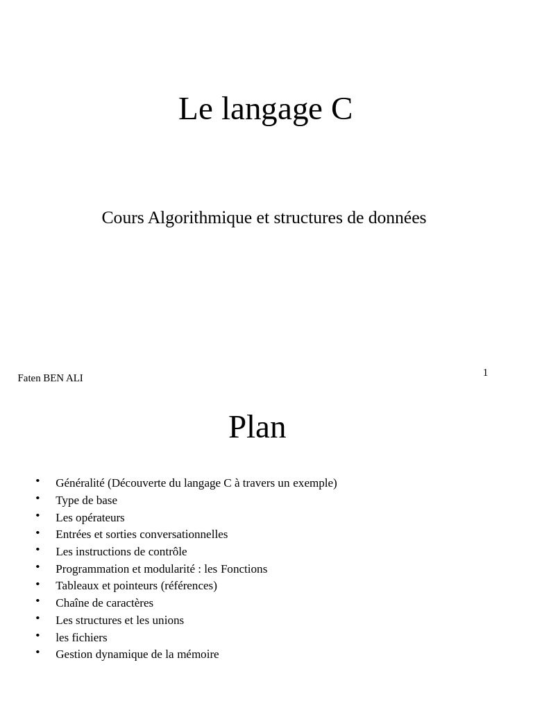 brouillon langage C | PDF | Pointeur (programmation) | C (Langage de programmation)