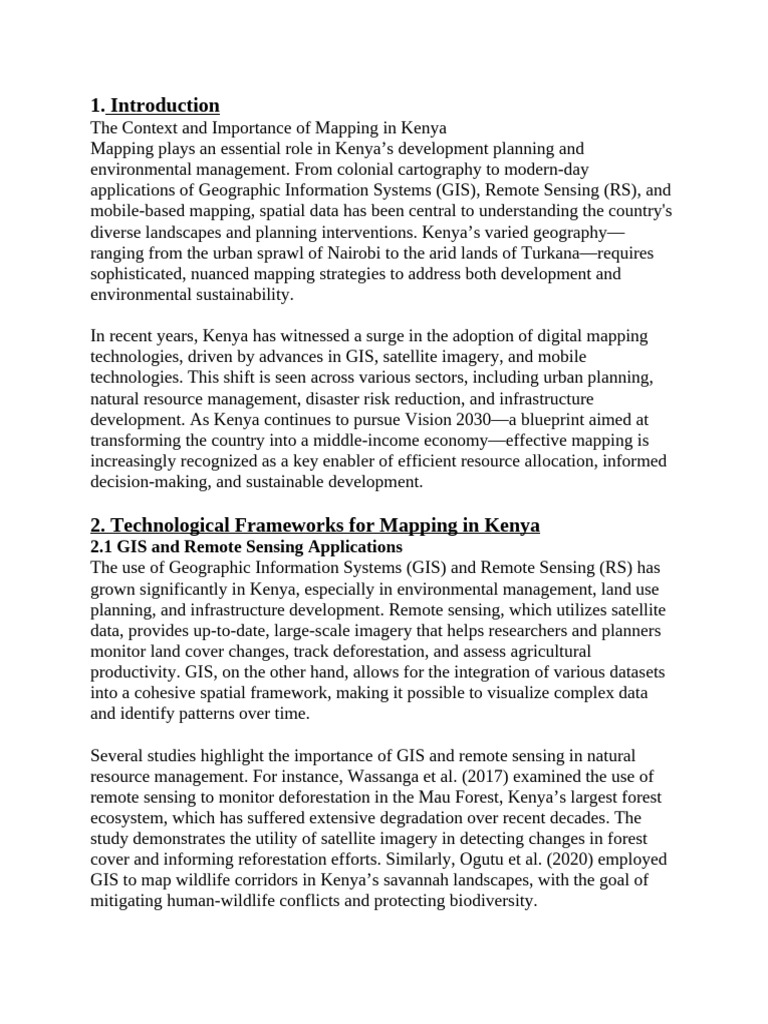LITERATURE REVIEW | PDF | Geographic Information System | Geography