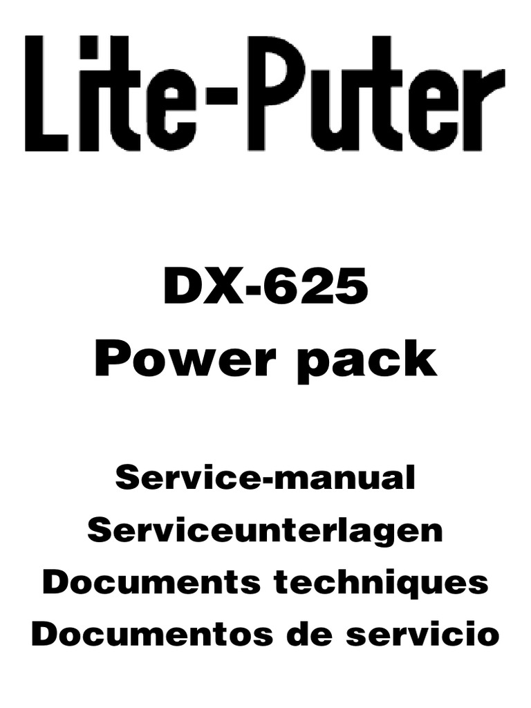 Lite-Puter dx-625 Power-Pack SM | PDF