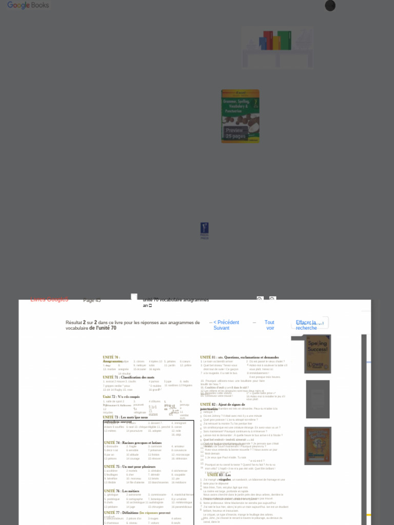 Anagrammes et Vocabulaire | PDF