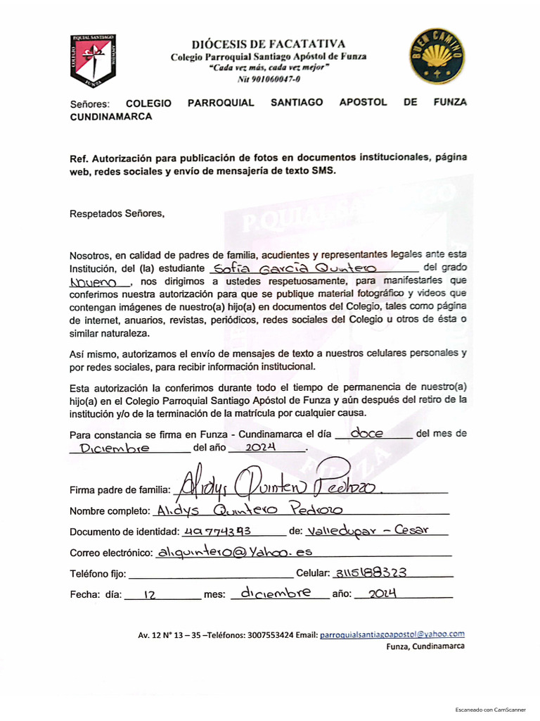Autorizacion para La Publicacion de Fotos | PDF