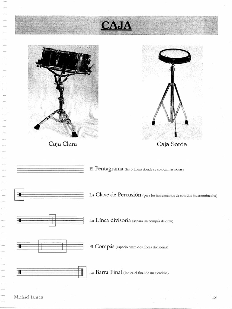 Inicial Percusión | PDF | Formas musicales | Ritmo y medidor