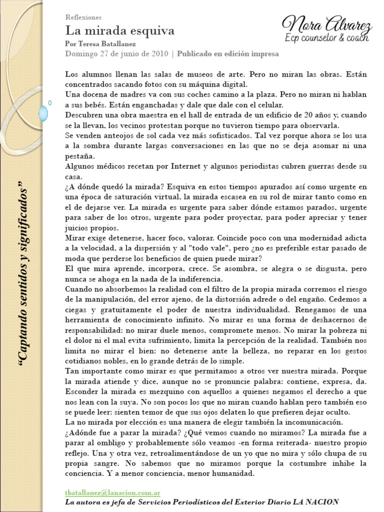 La Mirada Esquiva | PDF