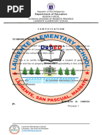 Certificate of Recognition for SELG Treasurer | PDF | Wellness