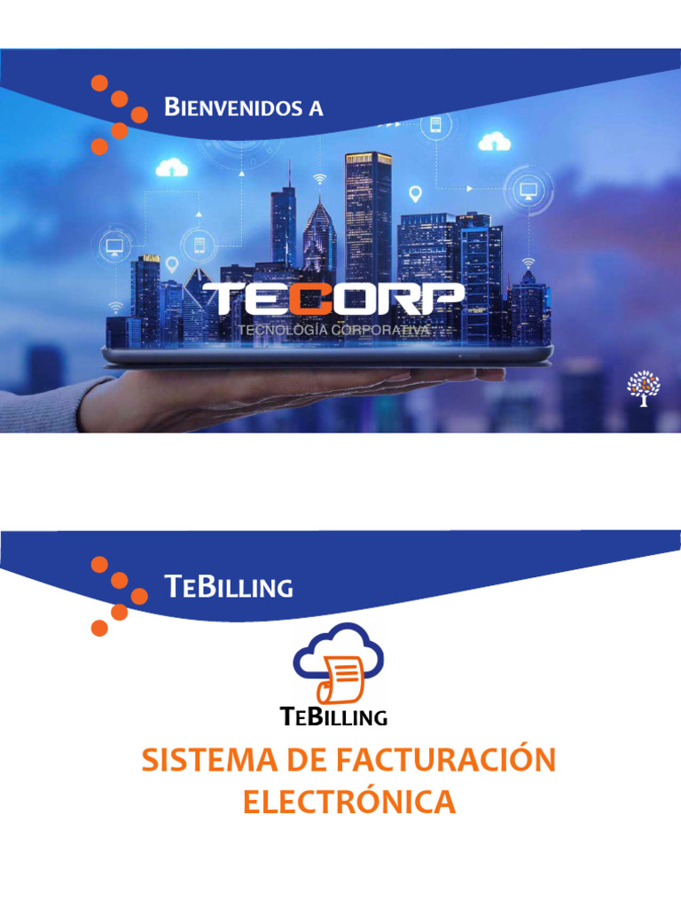 00002862-Presentacion Tebilling - Facturcion Electronica Tecorp | PDF | Factura | Planificación ...