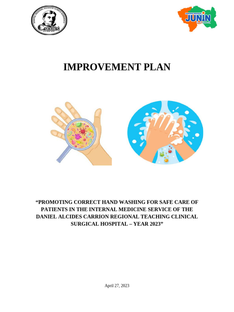 Handwashing Improvement Project | PDF | Hand Washing | Hospital ...