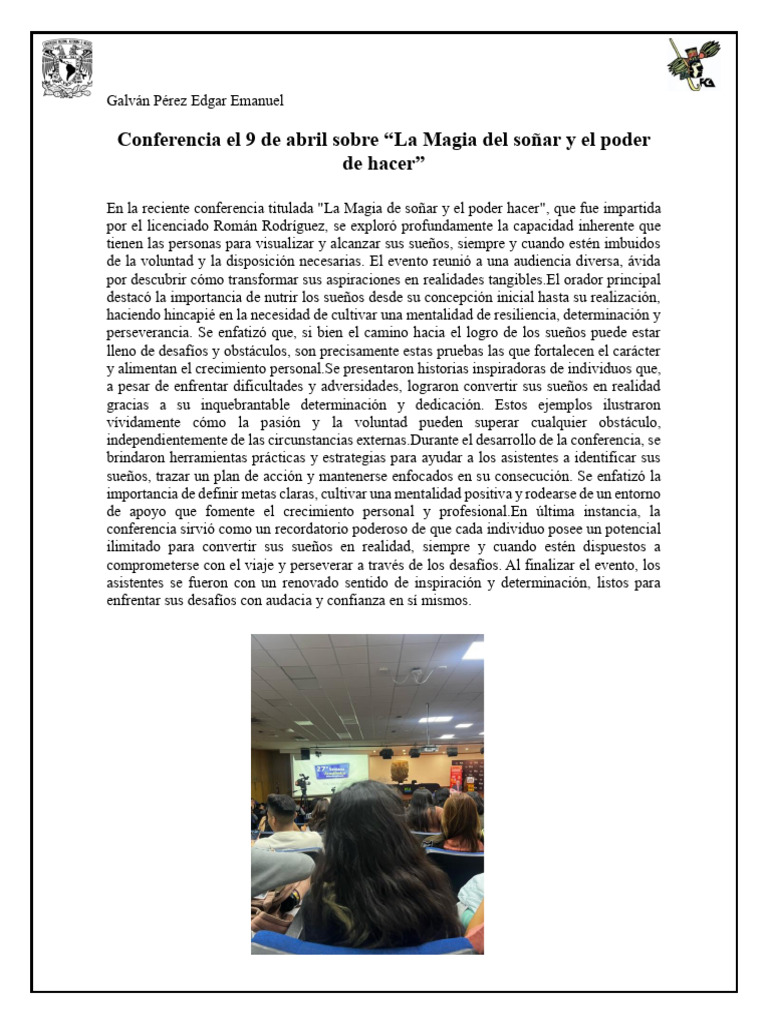 La Magia Del Soñar y El Poder de Hacer | PDF