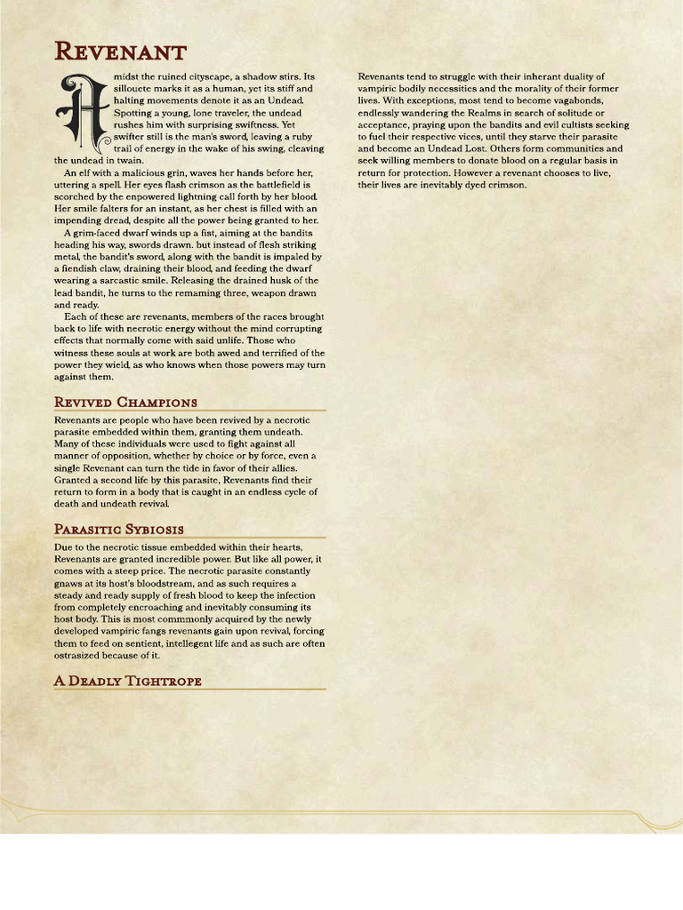 Revenant - Code Vein | PDF