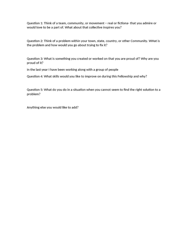 Questions Civic | PDF