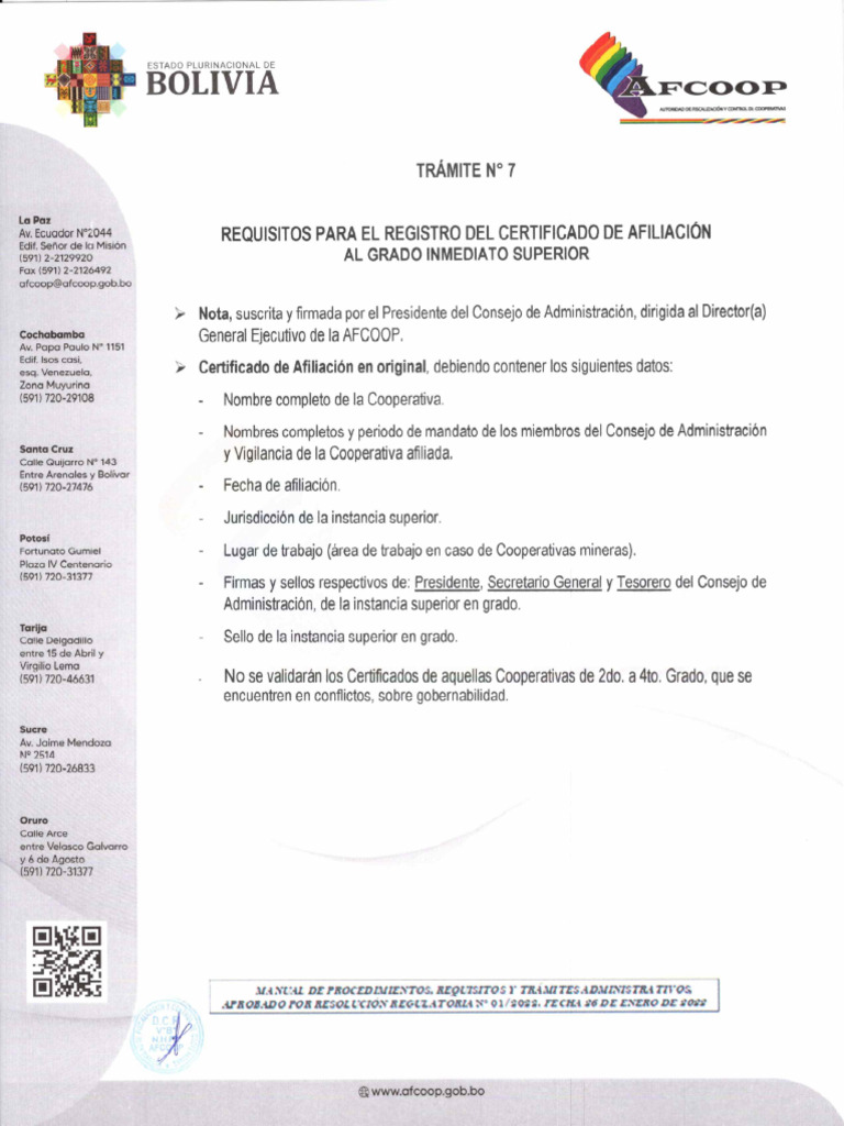 Certificado de Afiliacion Al Grado Inmediato Superior | PDF