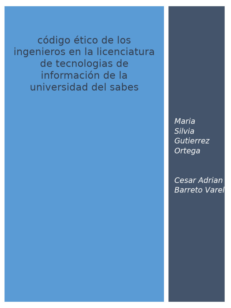 Code of Ethics For Engineers in Information Technology | PDF | Software ...