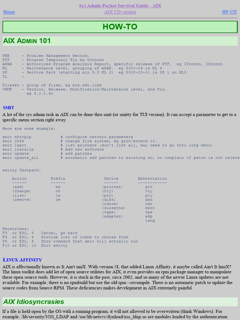 Sys Admin Pocket Survival Guide | PDF | Central Processing Unit | Booting