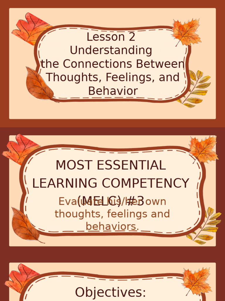 Week 2 Lesson 2 Per Dev | PDF | Thought | Feeling