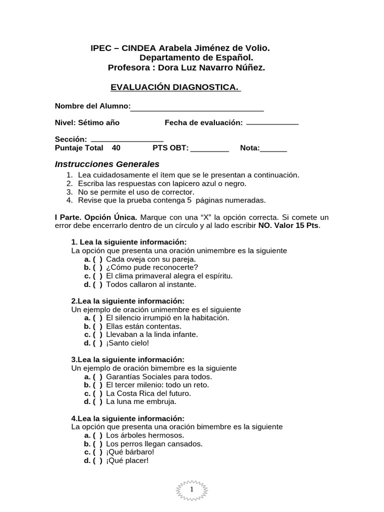 Examen. Kimberly Solano | PDF | Adjetivo | Lingüística