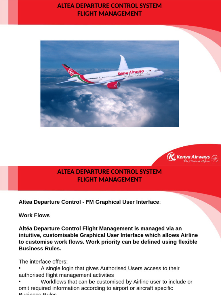 Altea DCS - Flight Management | PDF | Graphical User Interfaces