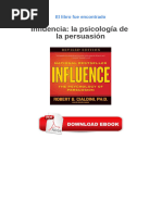 Influence - Robert B. Cialdini | PDF | Persuasión | Sicología
