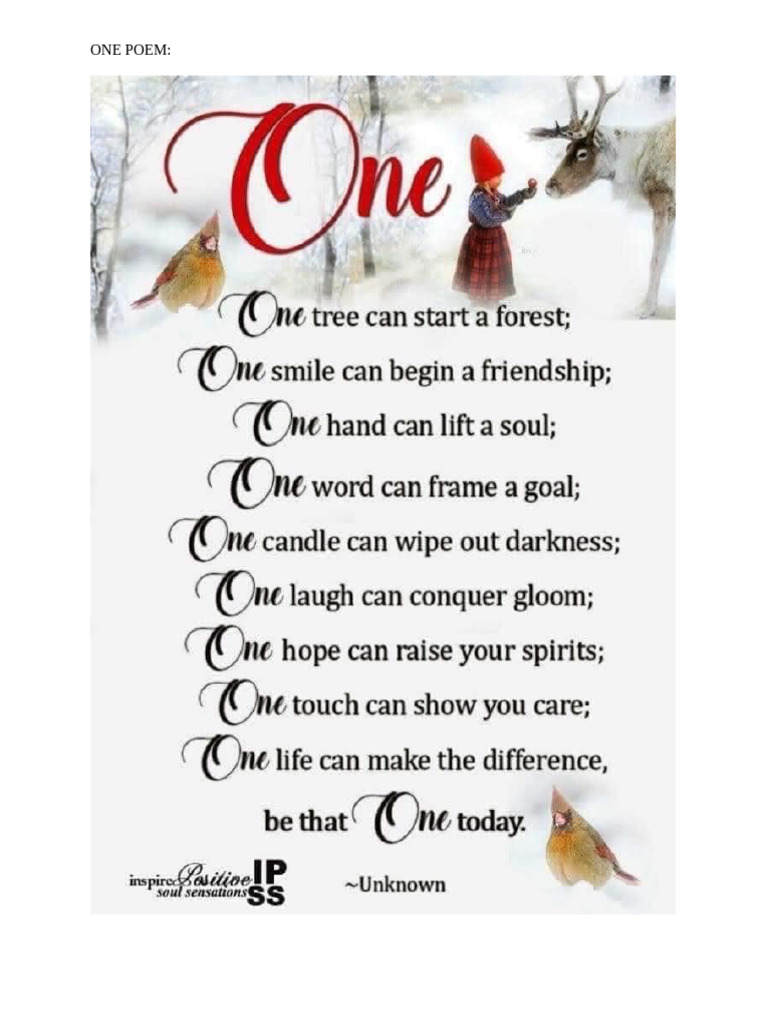 One Poem | PDF