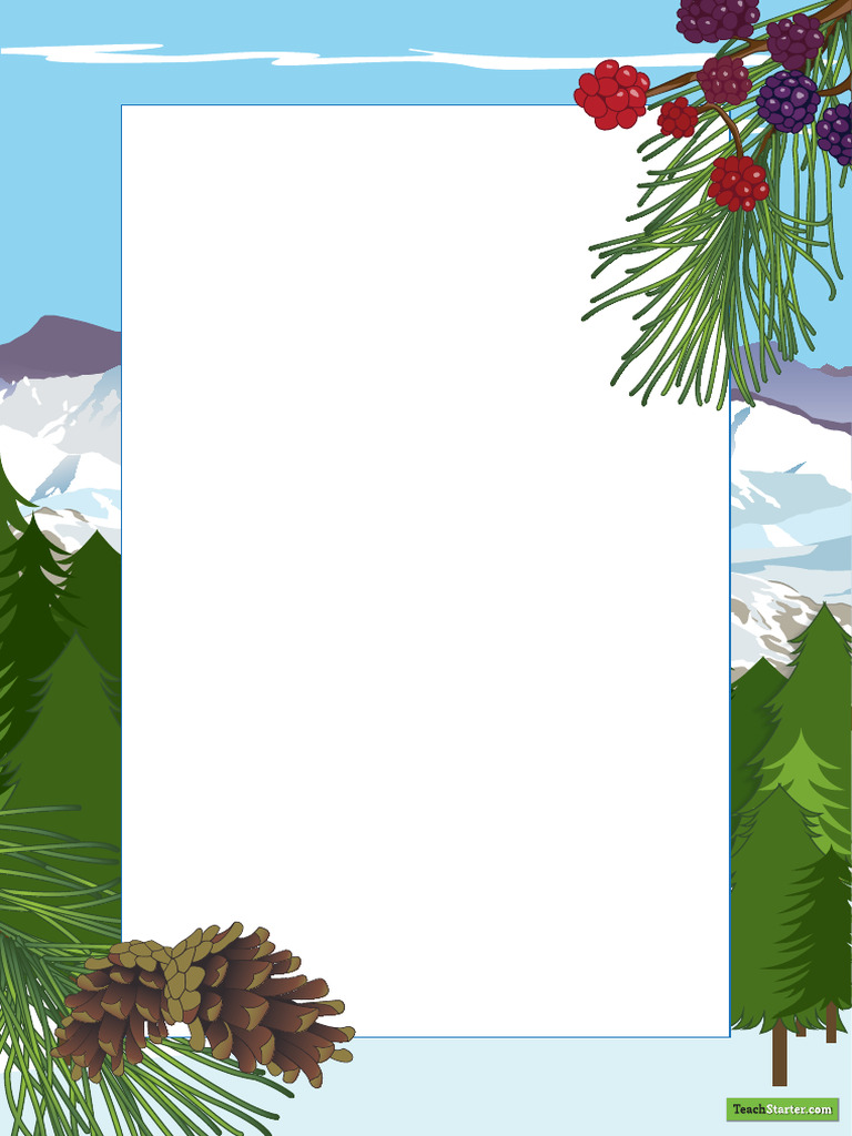 Mountains Page Border | PDF