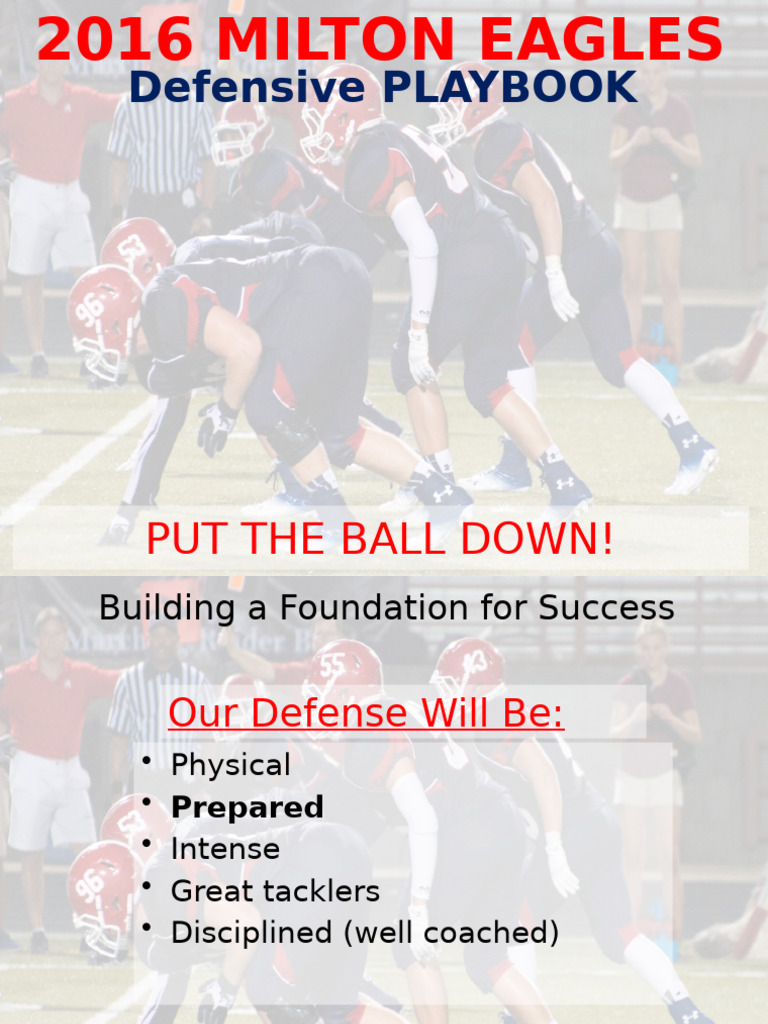 Milton Eagles Defensive Playbook | PDF | Gridiron Football | National ...