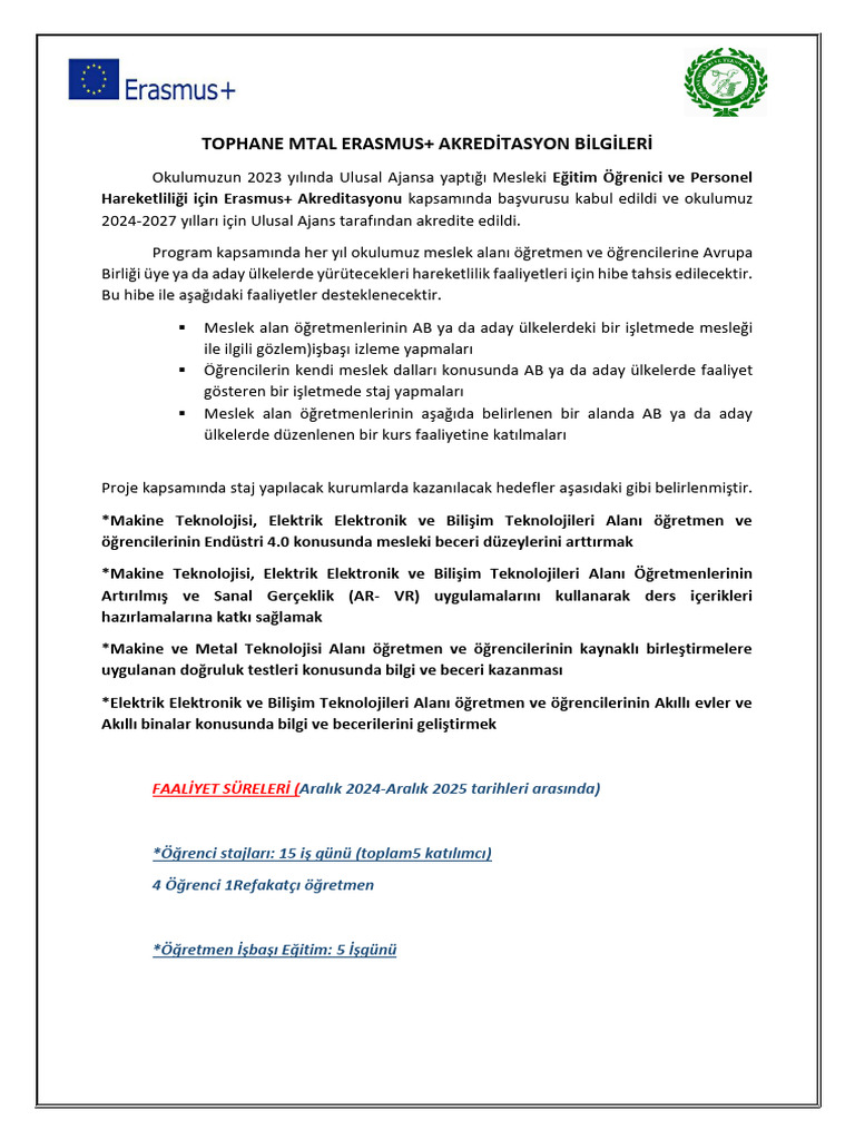 Tophane MTAL - Ã Zet - Tã Rkã e | PDF
