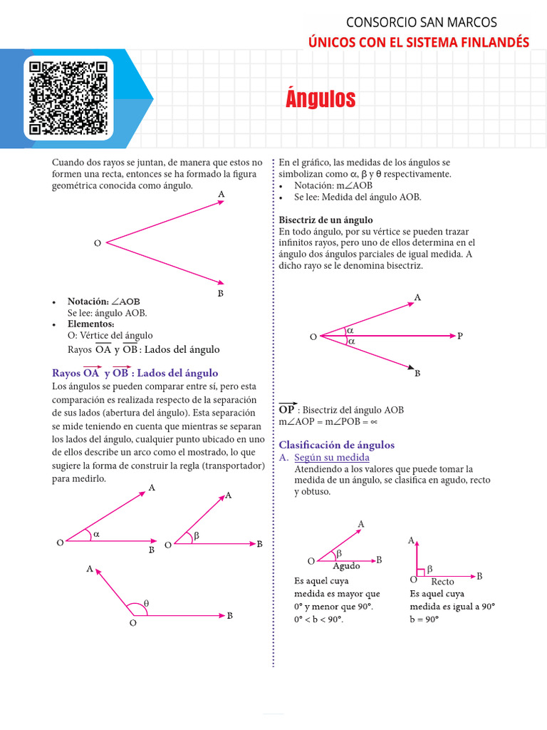 Angulo S | PDF | Ángulo | Geometría euclidiana